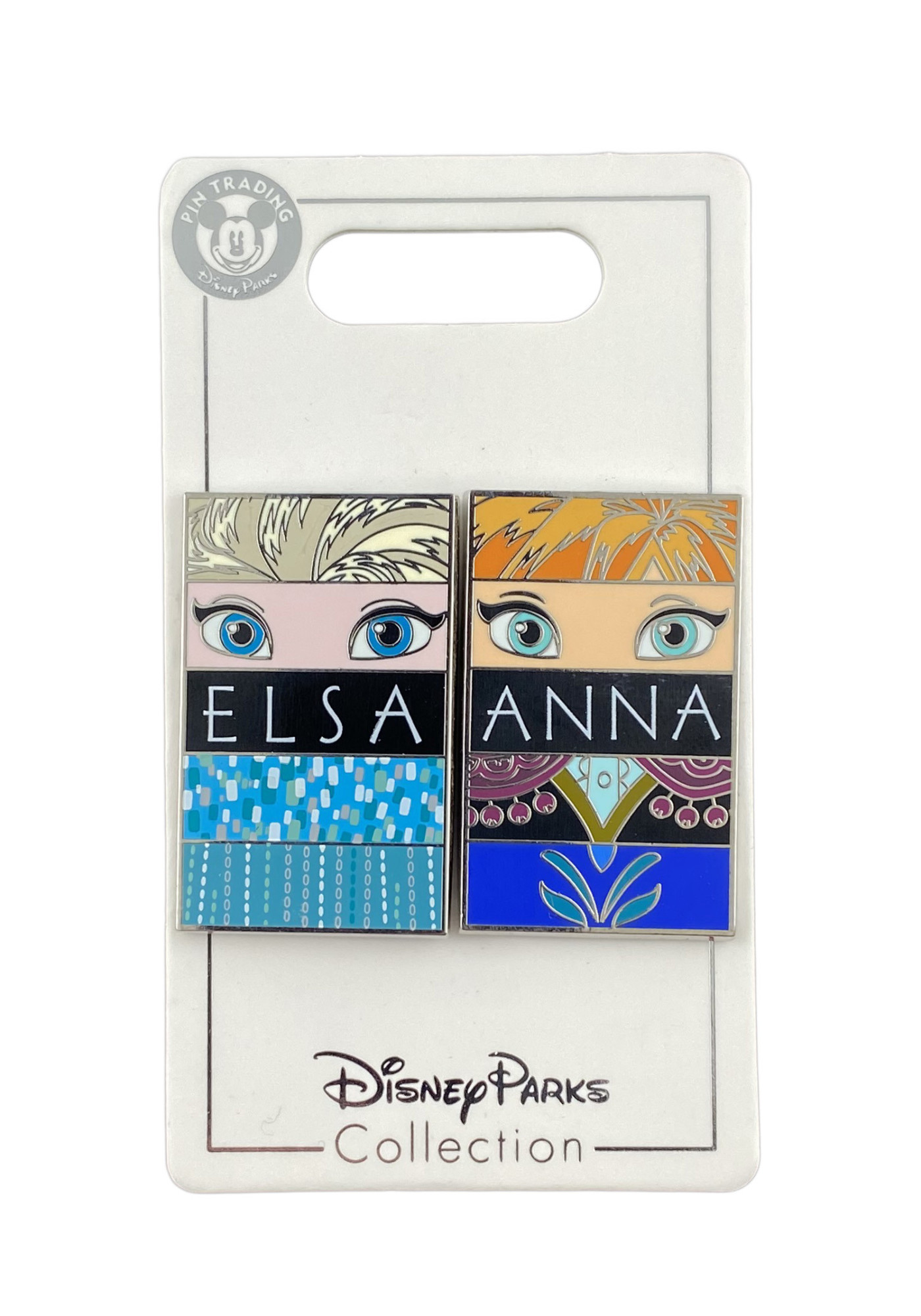 Disney Pin - Frozen - Anna and Elsa - Eyes Portrait - Parks Collectibles