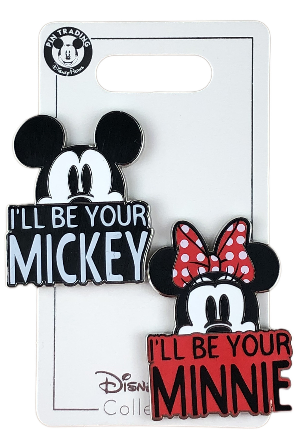 Disney Pin - I'll Be Your Mickey & I'll Be Your Minnie - 2 Pin Set ...